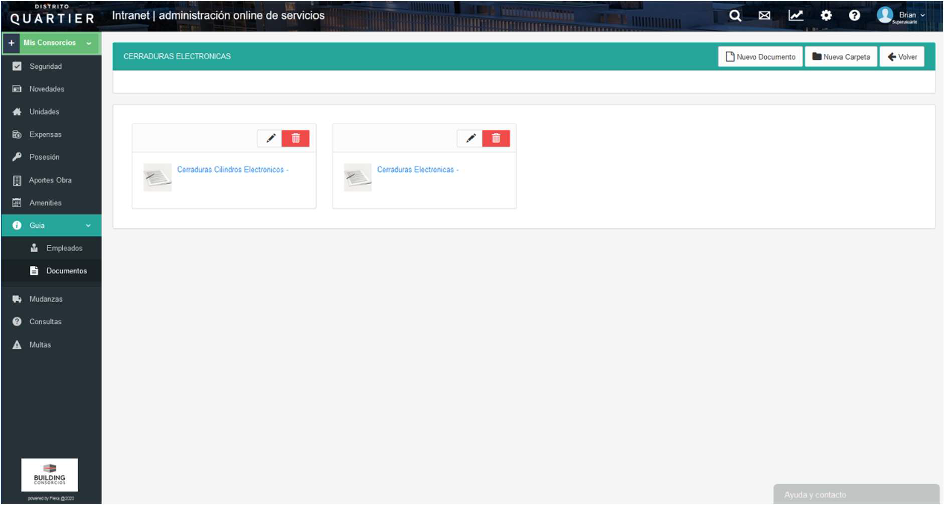 Llenar los datos, subir el archivo y hacer clic en guardar para generar ...